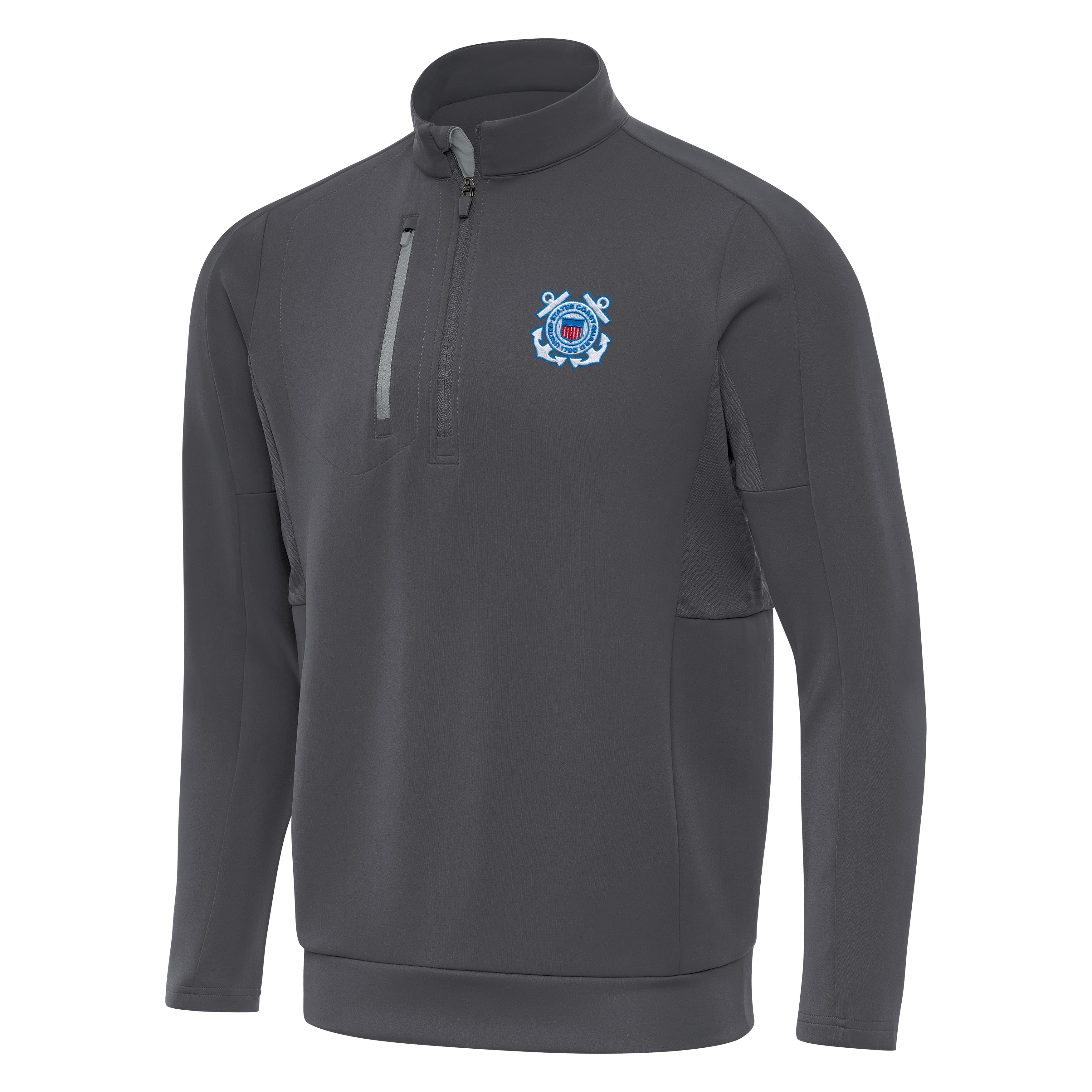 U.S. Coast Guard Men's Generation 1/4 Zip Pullover (Carbon/Silver ...
