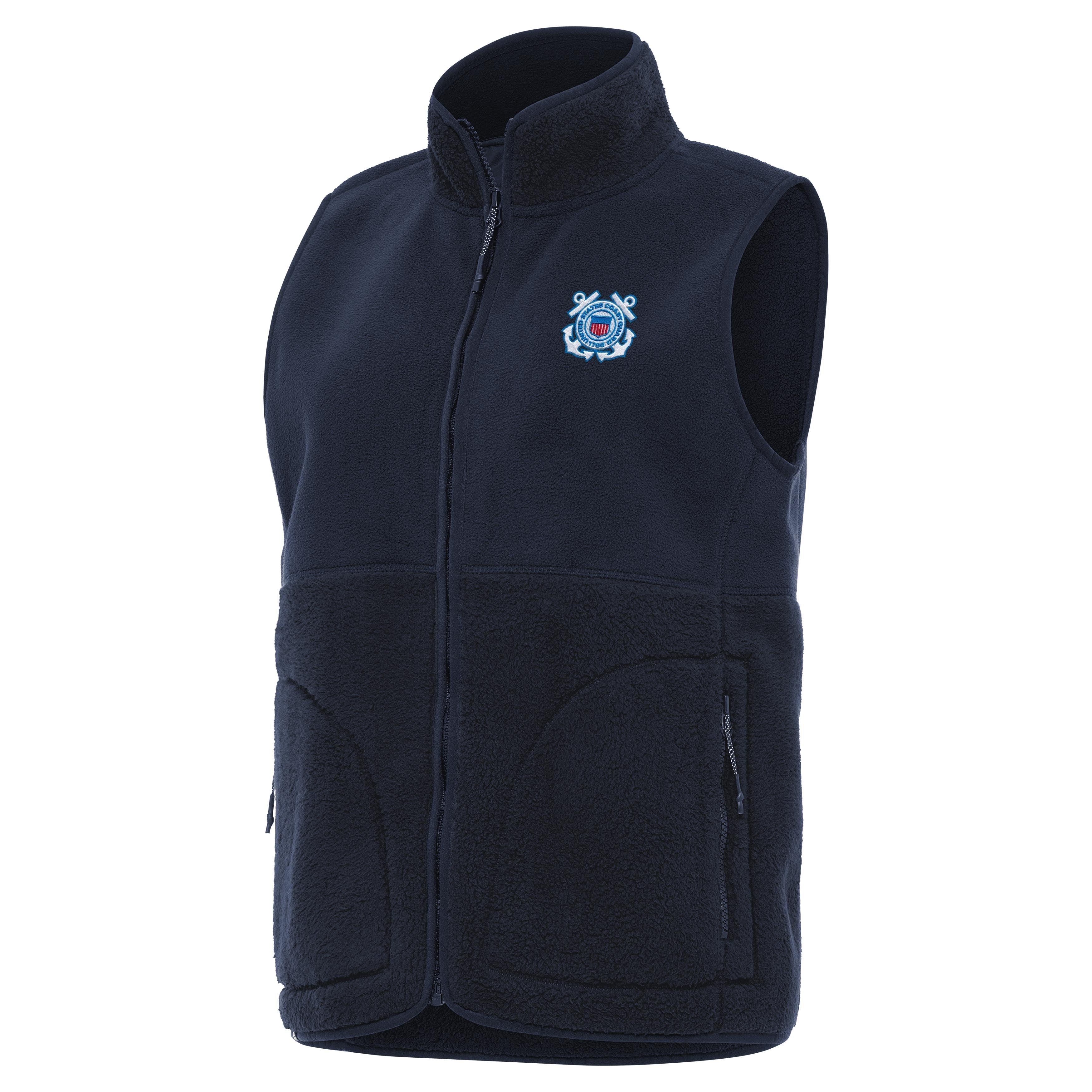 U.S. Coast Guard Women's Nostalgic Full Zip Vest (Navy)* – Coast Guard Gear